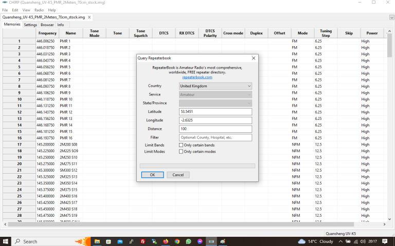How To Create A Channel Settings File For The Quansheng UV-K5 Using ...