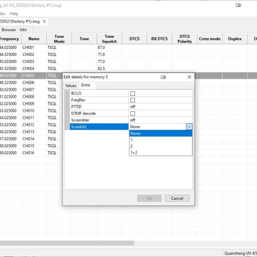 Program Quansheng UV-K5 Using Chirp NEXT with Developer modules – M7SPI