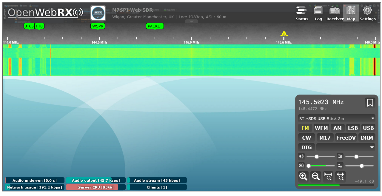 Setting up an OpenWebRX Receiver On A Rapberry PI – M7SPI